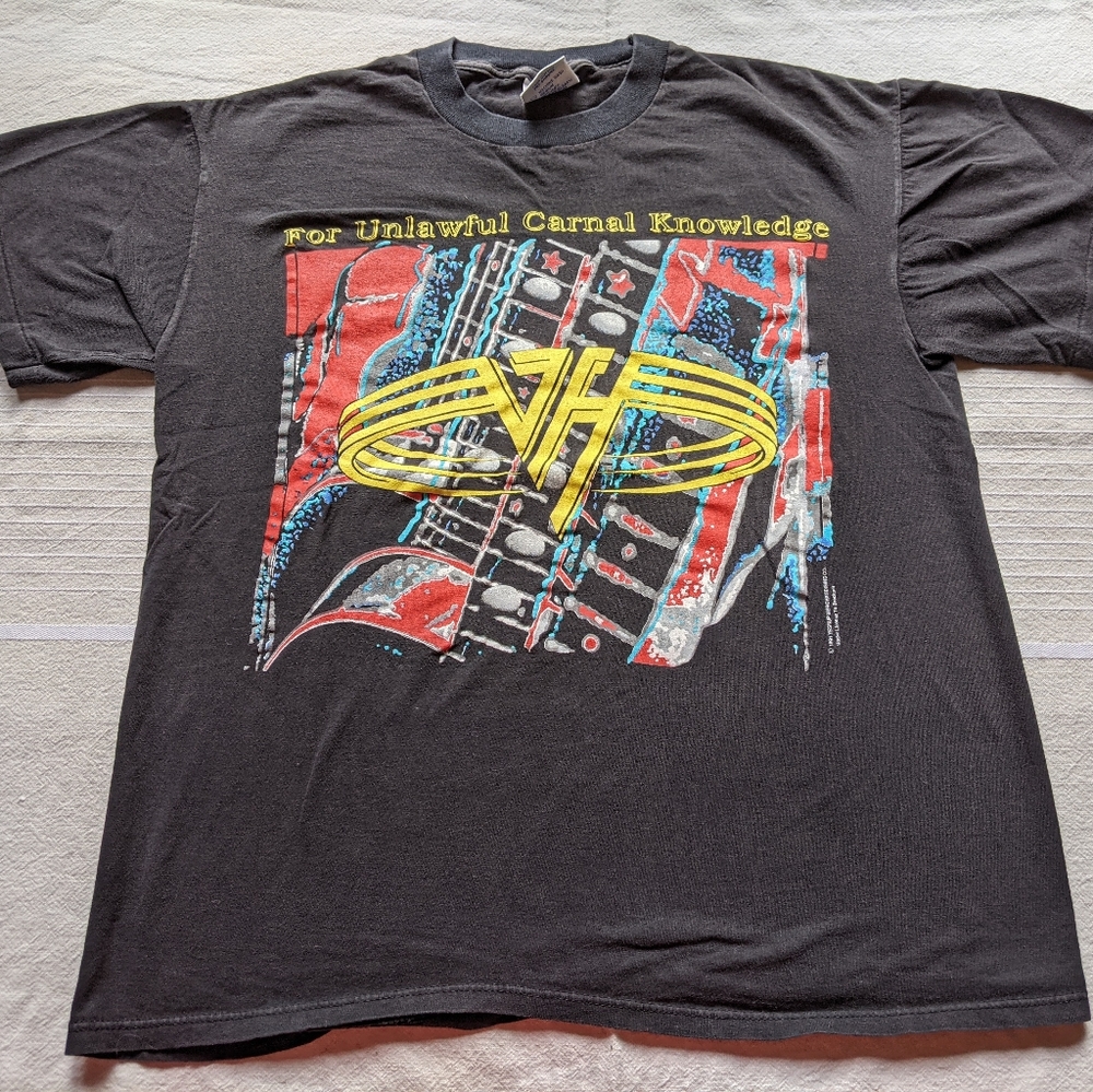 Van Halen, Authentic, Vintage Concert T-Shirt 1991 - Gem